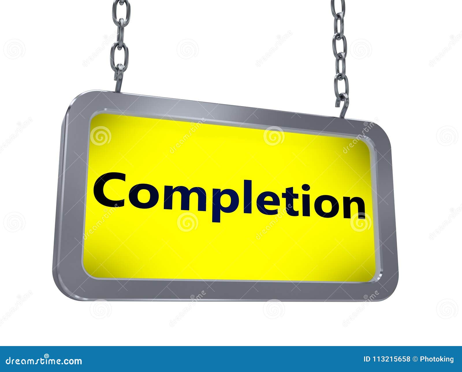 Completion on billboard stock illustration. Illustration of passage ...