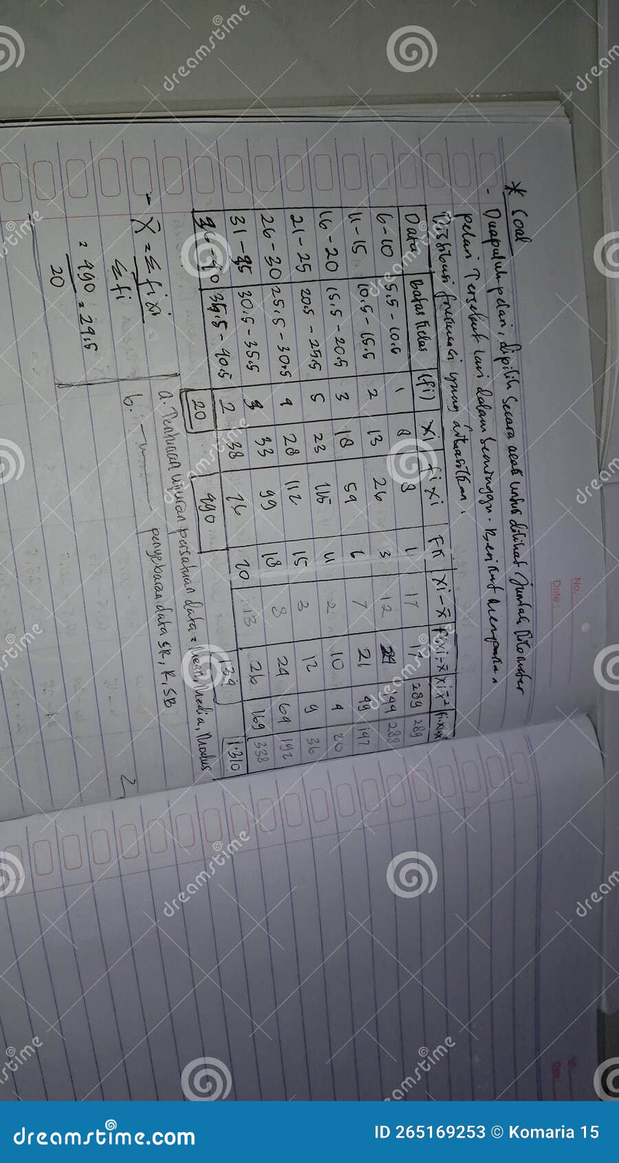 Completion of Frequency Math Tasks Grade 12 Stock Image - Image of ...