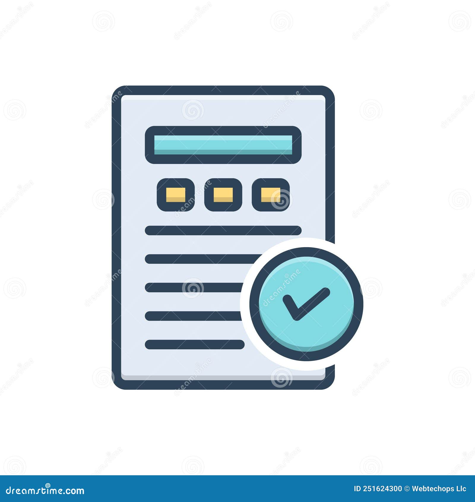 Color Illustration Icon for Completion, Closure and Ending Stock ...