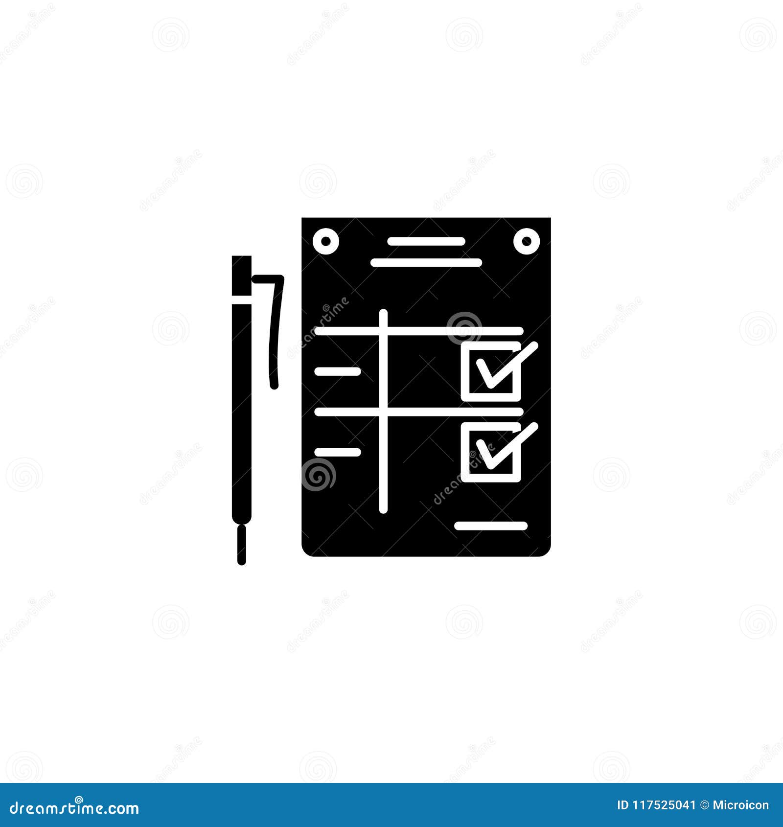 Completion Statement Black Icon Concept. Completion Statement Flat ...