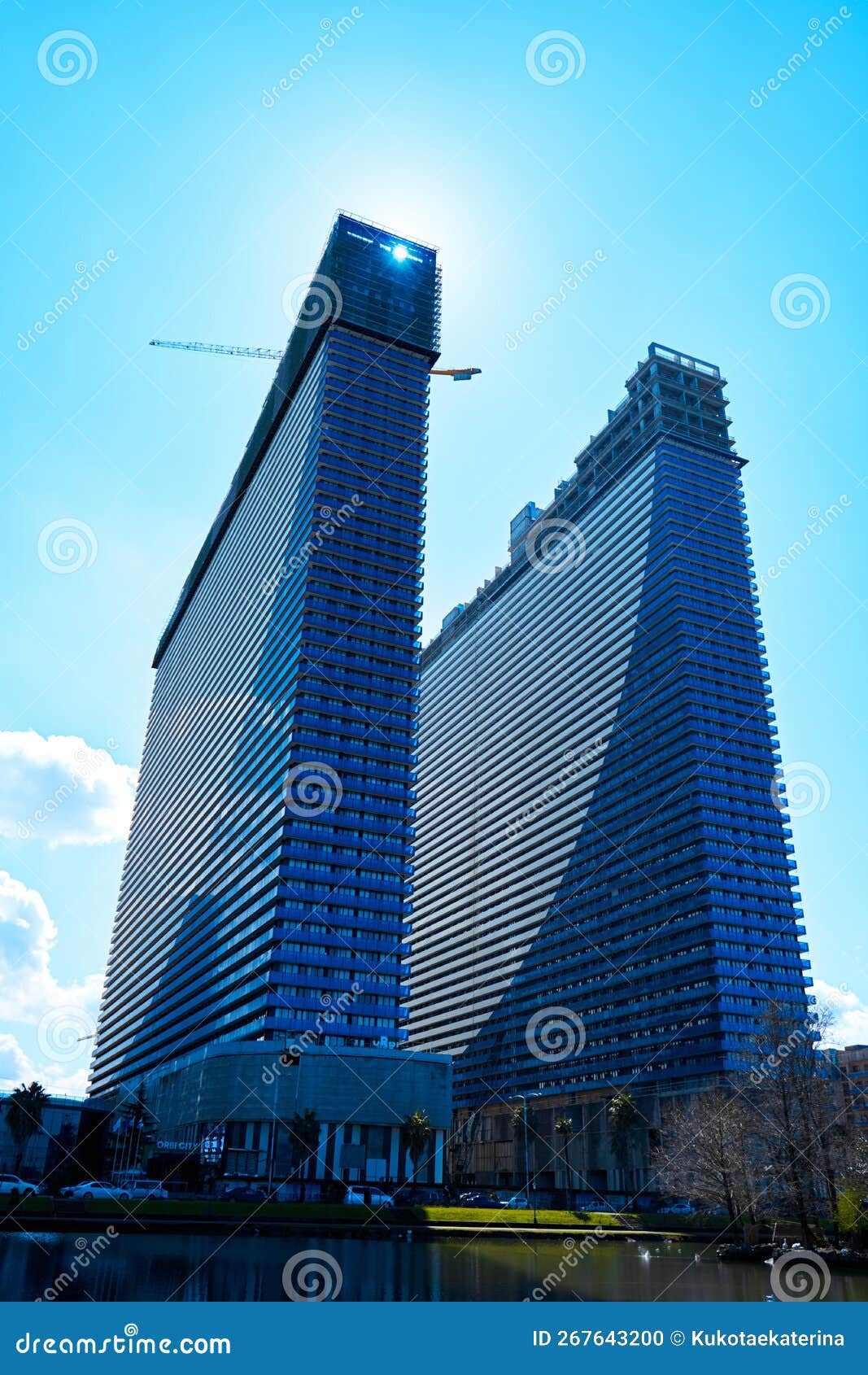 Completion of a Two Story Multi-story Building Stock Photo - Image of ...