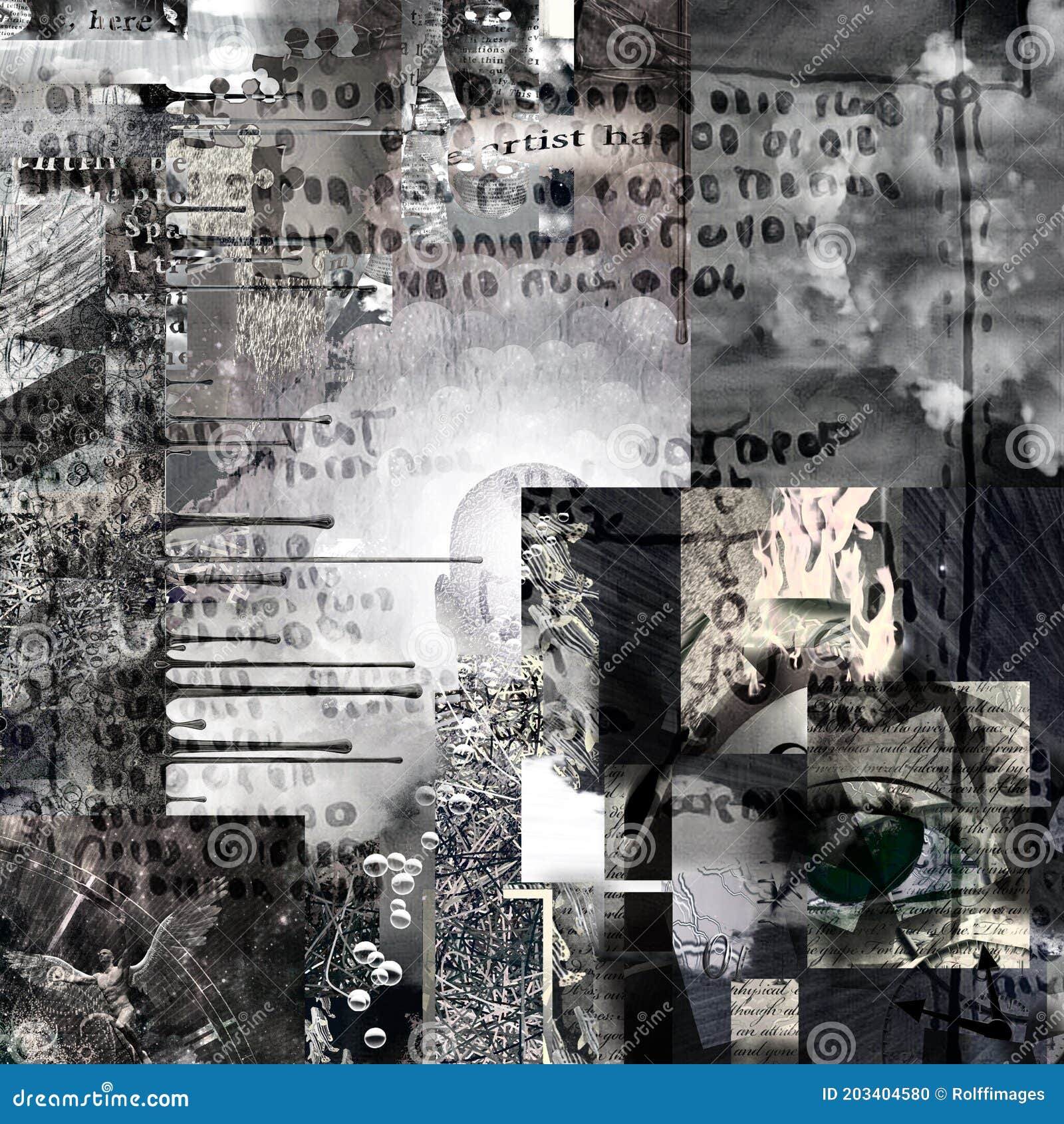 Complex abstract art stock illustration. Illustration of layer - 203404580