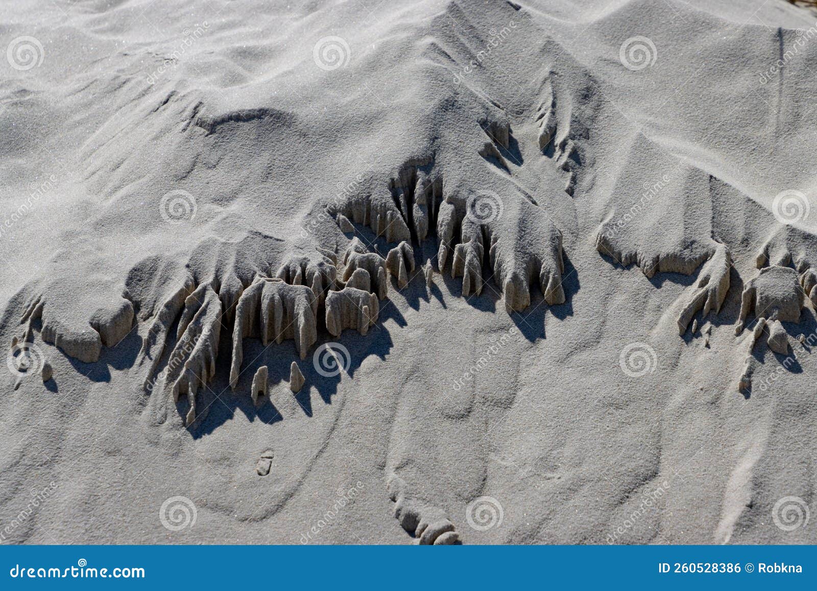 Complex Abstract Sand Structures Created by the Wind Stock Photo ...
