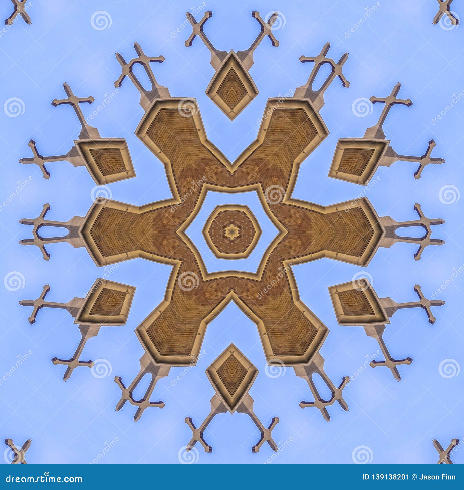 Complex Angular Cross Design from Church Front Stock Image - Image of ...