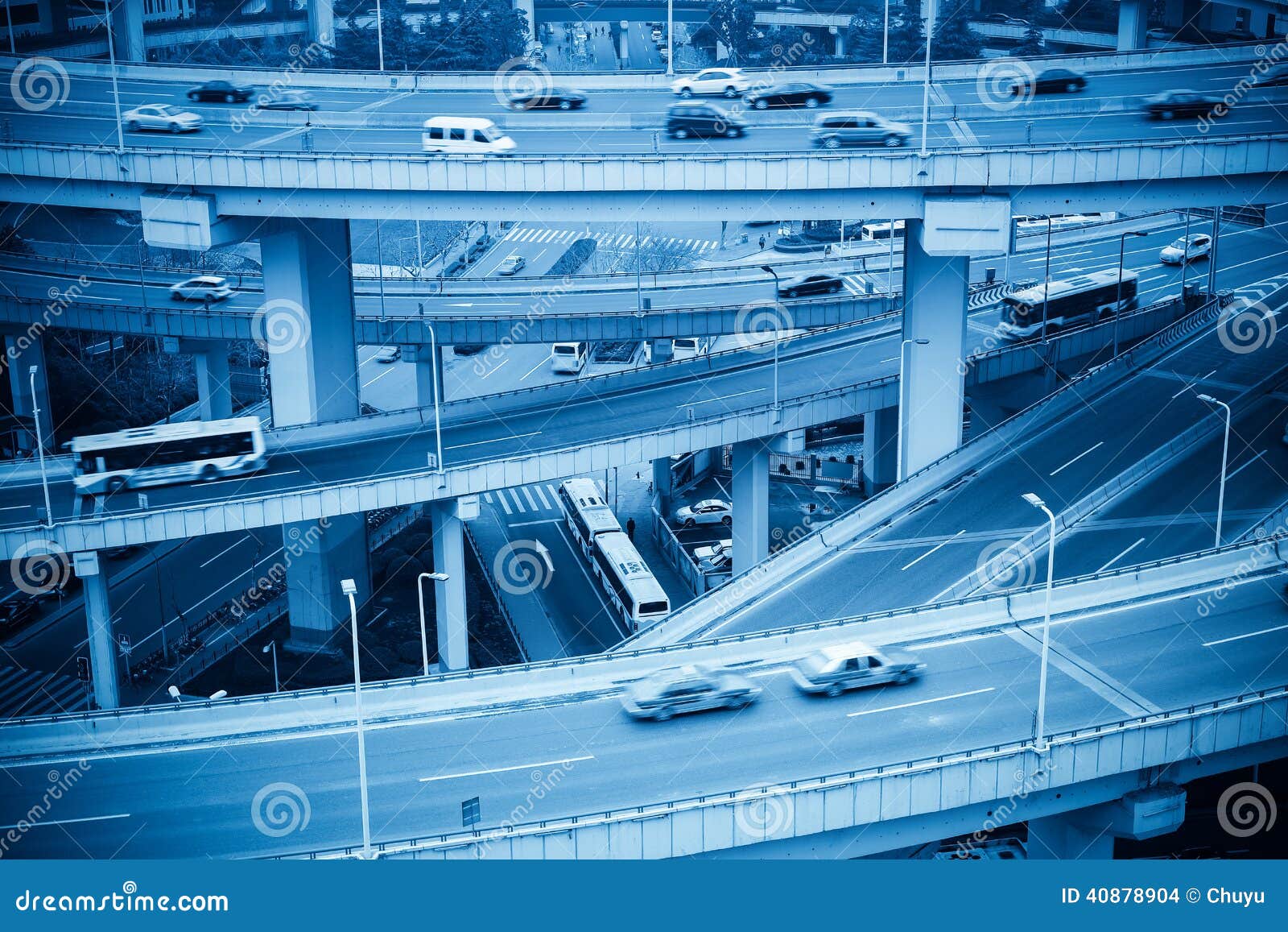 Complex Approach Bridge Closeup Stock Photo - Image of shanghai, motion ...