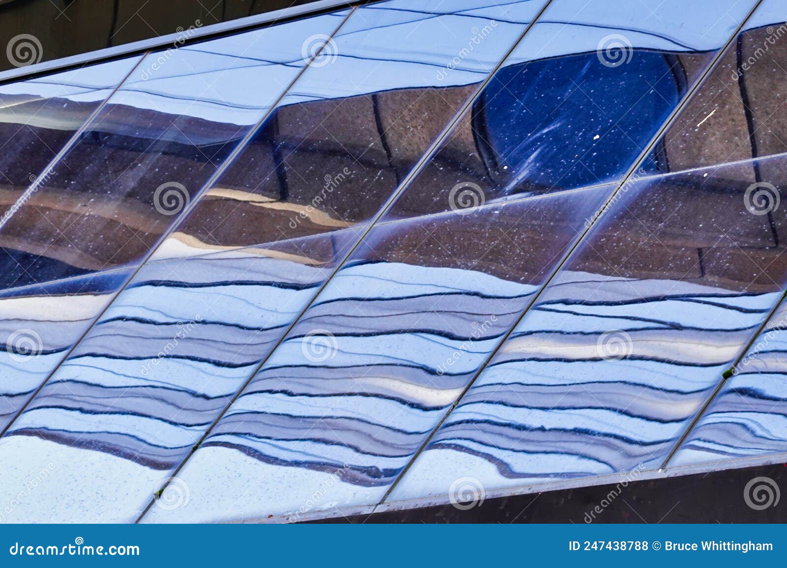 Complex Architectural Reflections Details, Modern Buildings Stock Photo ...