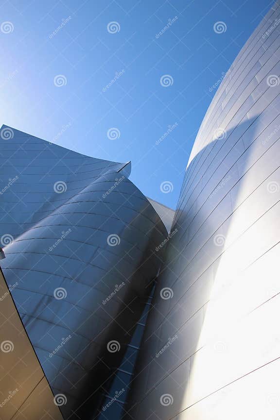 Complex Architecture, Reflective, Undulating Organic Forms Stock Photo ...