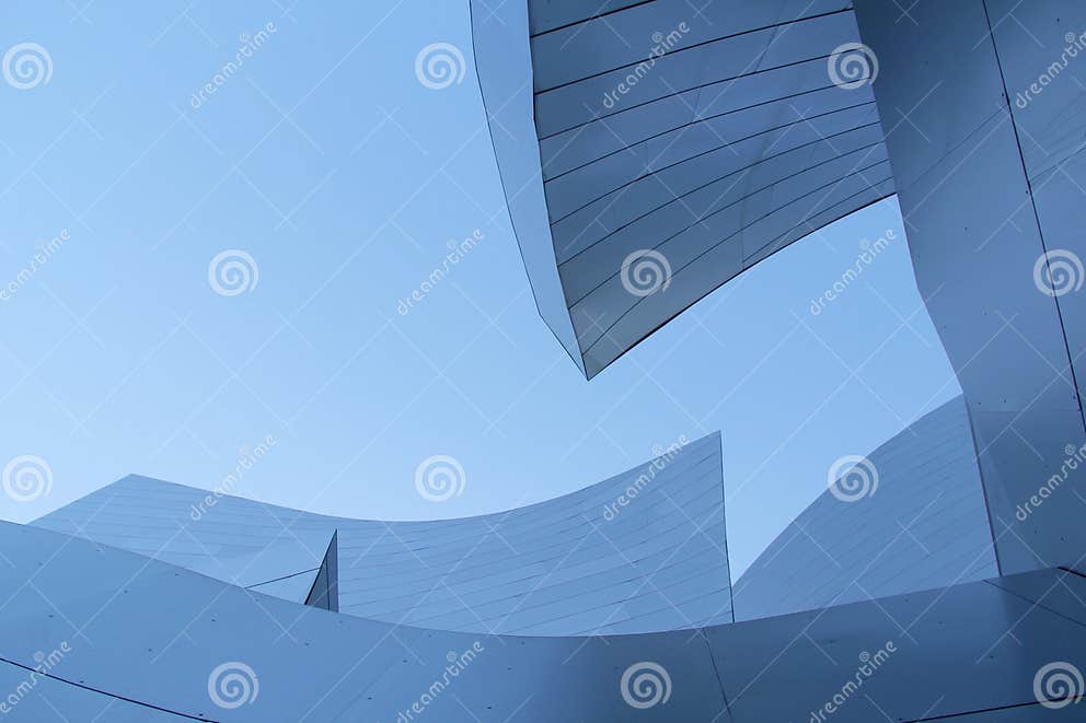 Complex Architecture, Reflective, Undulating Organic Forms Stock Image ...