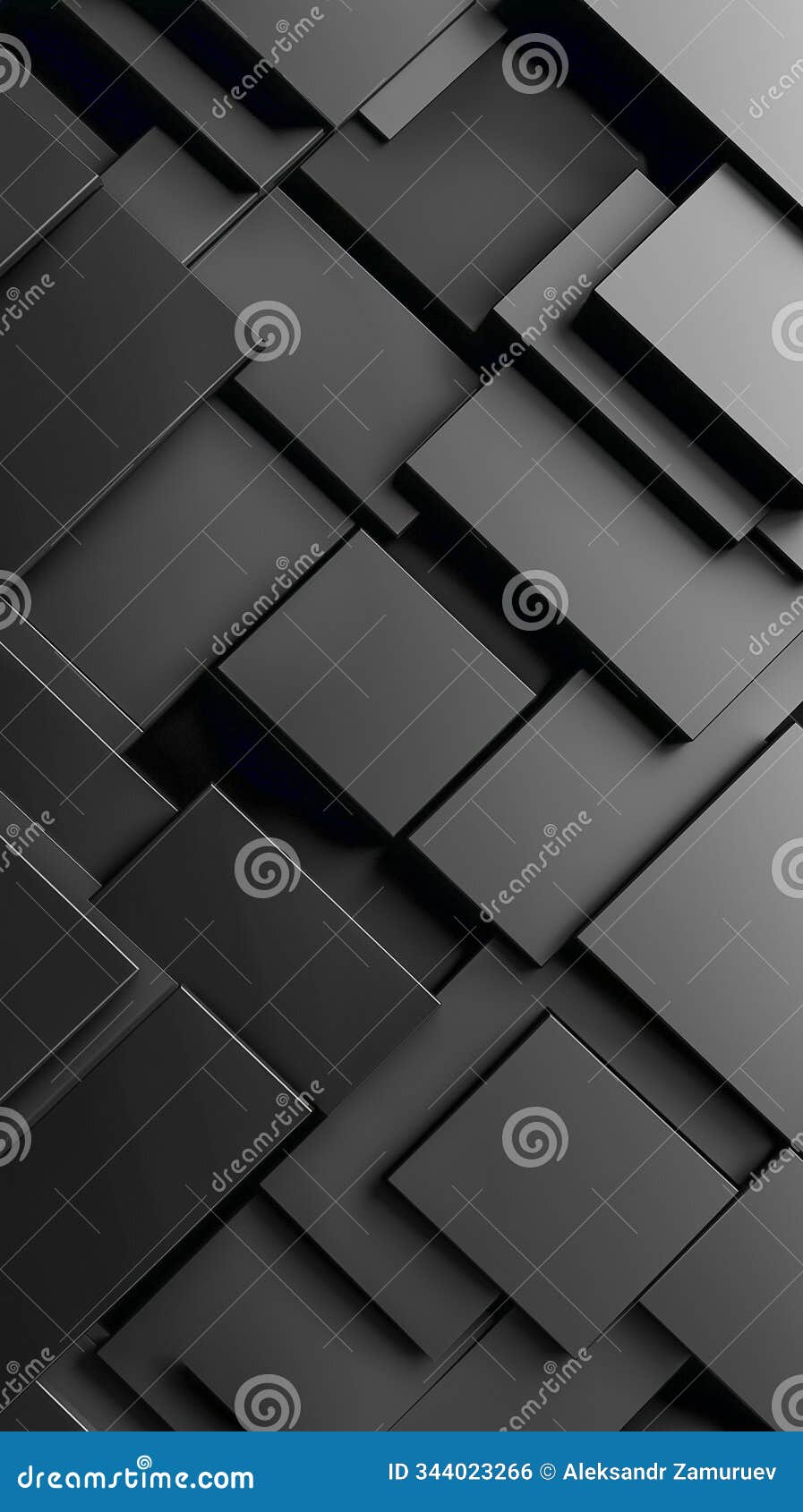 Complex Arrangement of Black Rectangular Shapes Creates a Striking ...