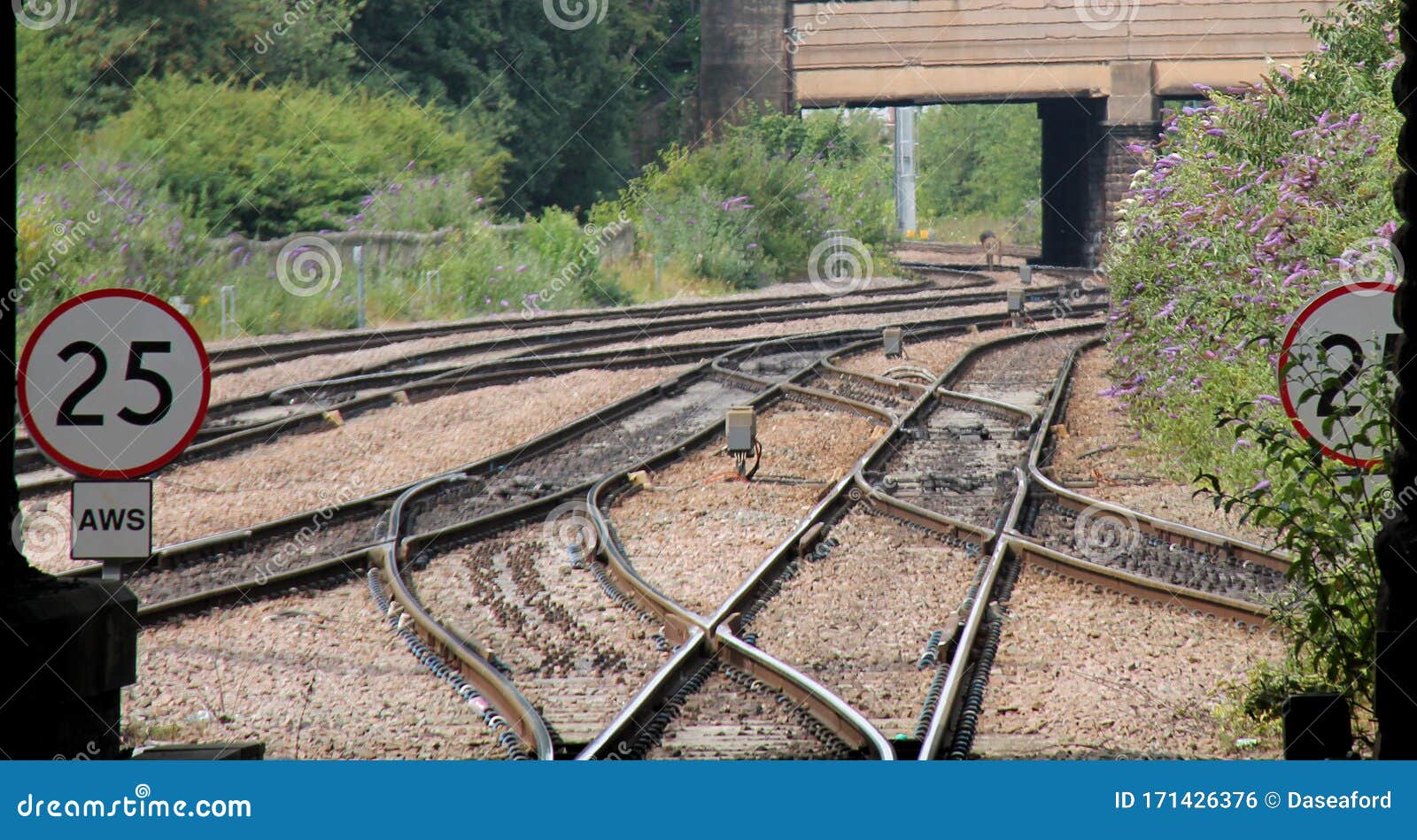 Train Tracks and Points. stock photo. Image of rails - 171426376