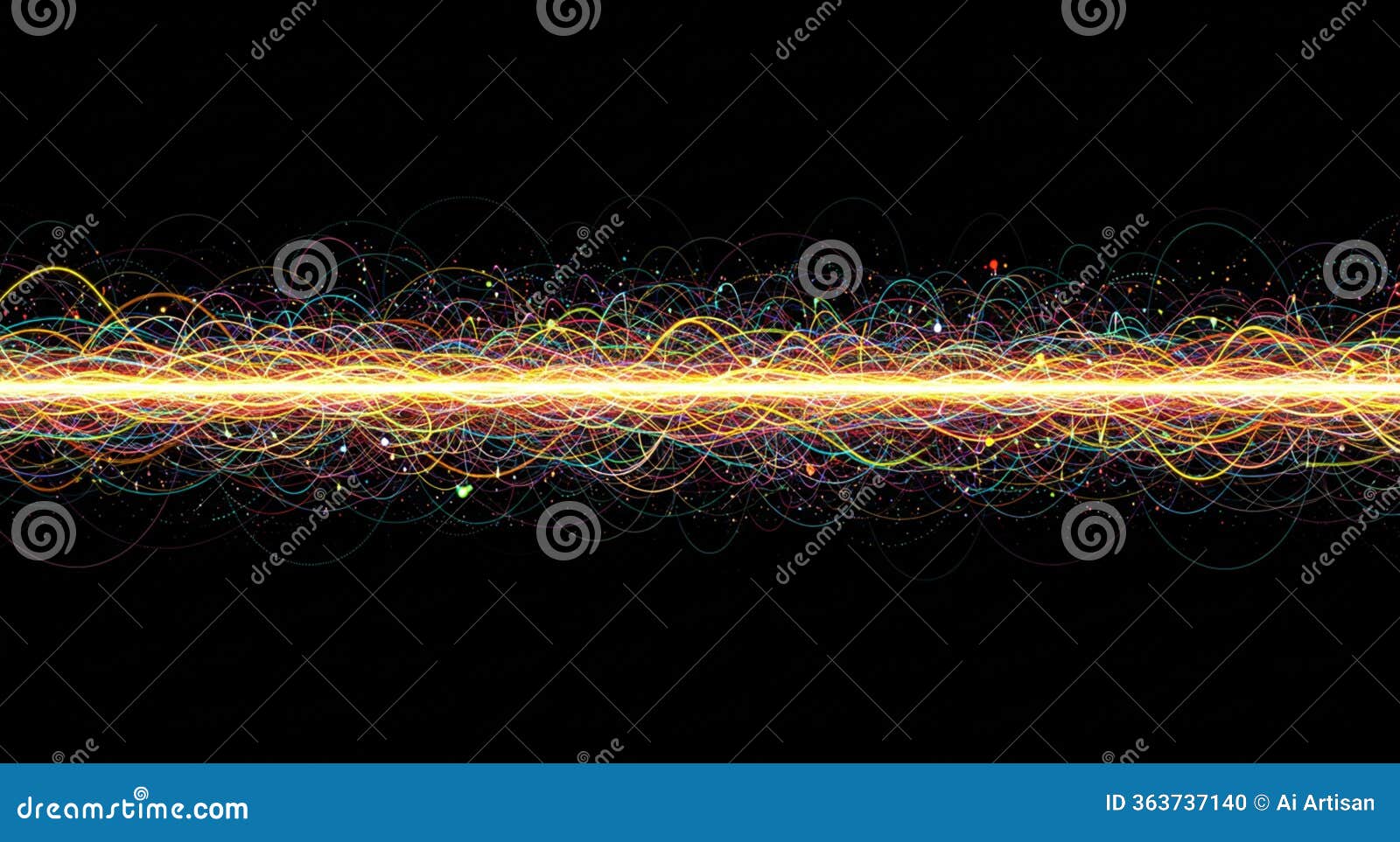 Overlapping Sound Waves Or Signals. Three Purple Orange Gradient ...