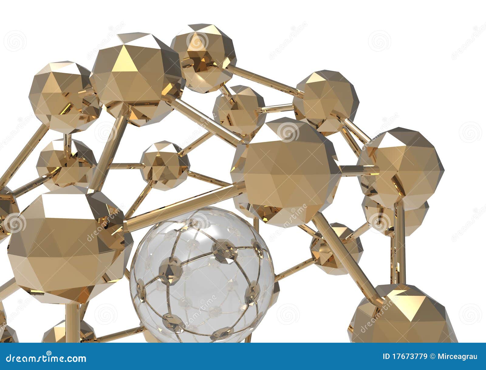 Complex assembly of sphere stock illustration. Illustration of isolated ...