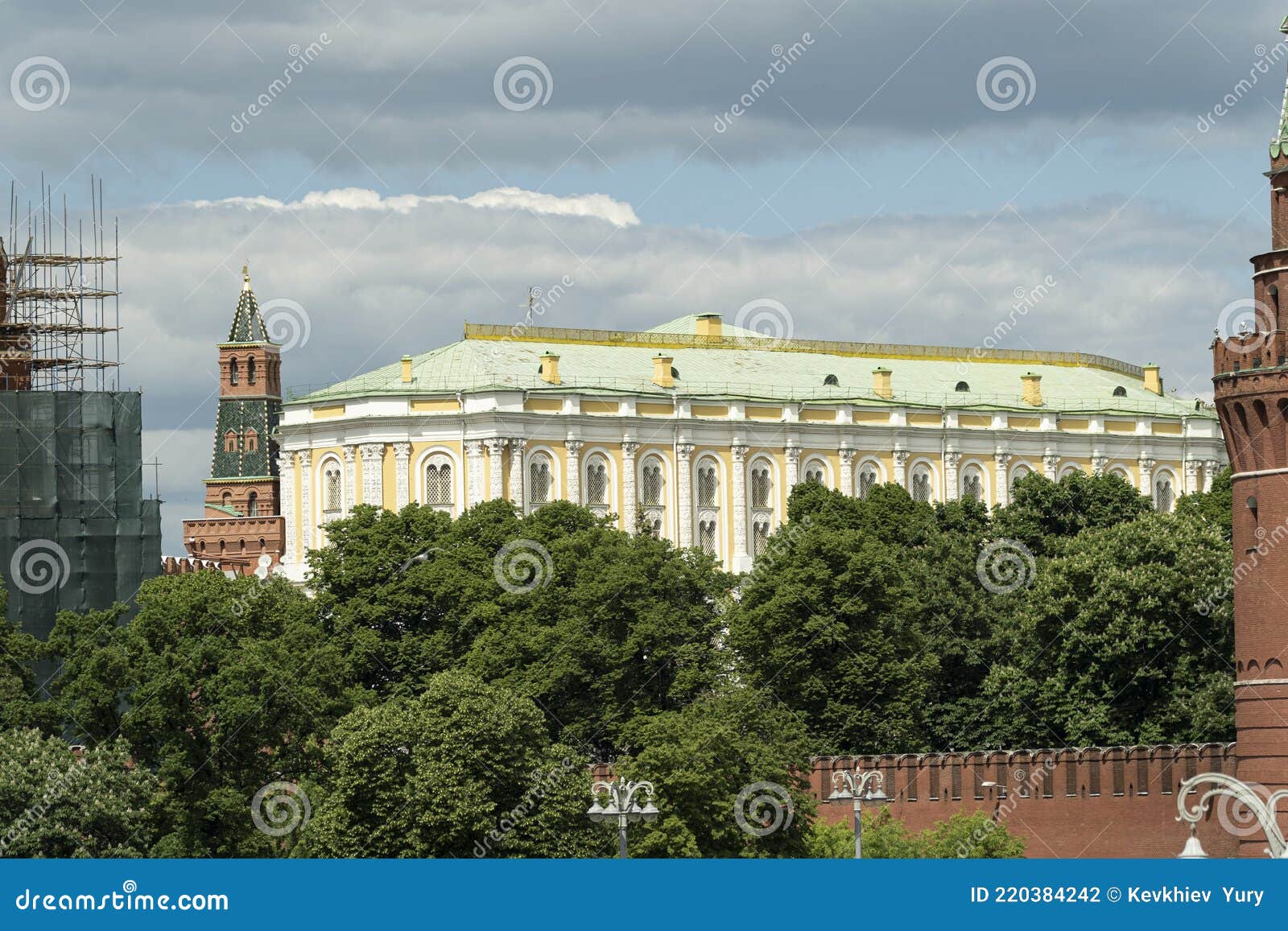 Complex of Buildings of Moscow Kremlin Stock Photo - Image of ...
