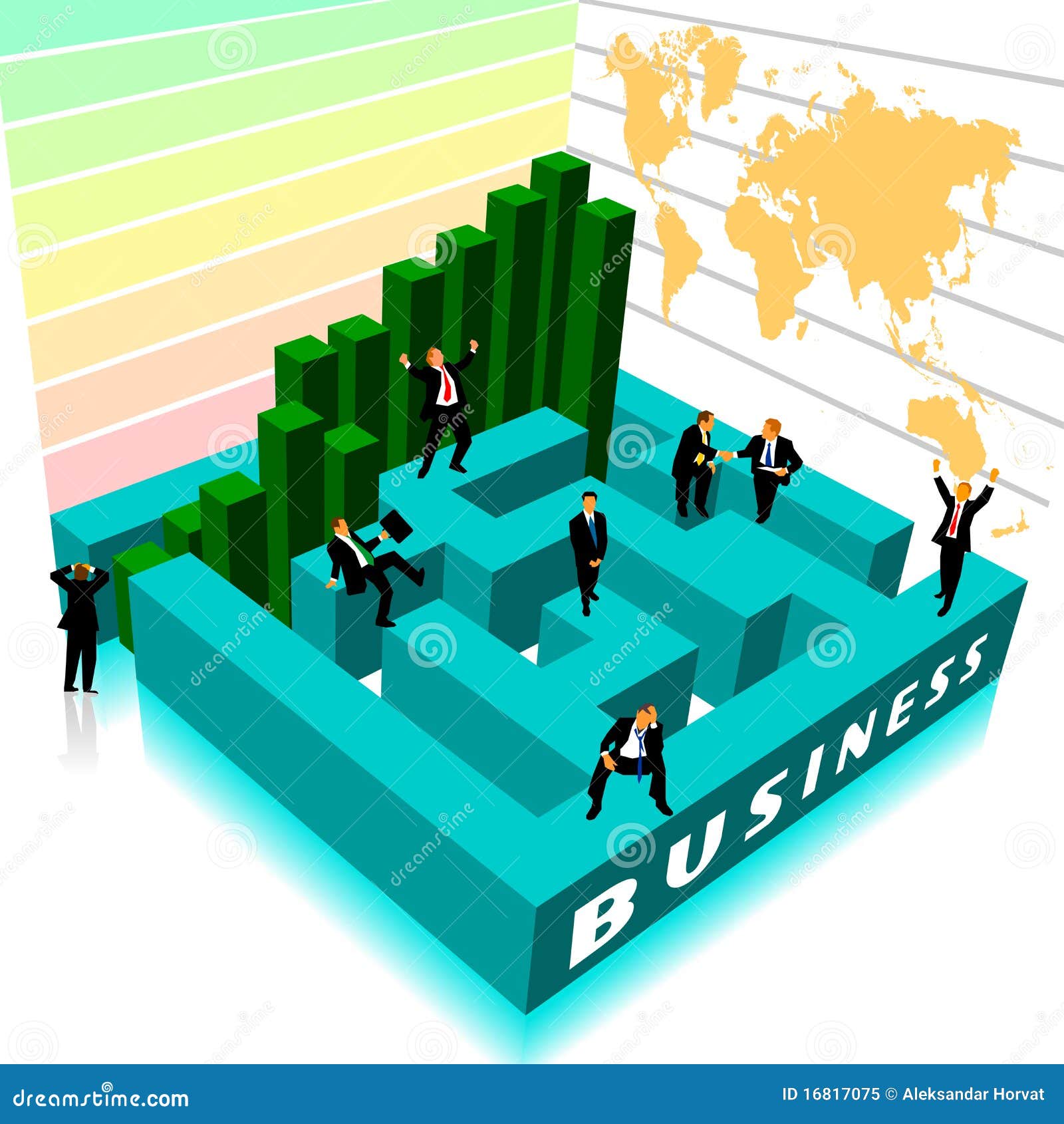 Complex business stock vector. Illustration of business - 16817075