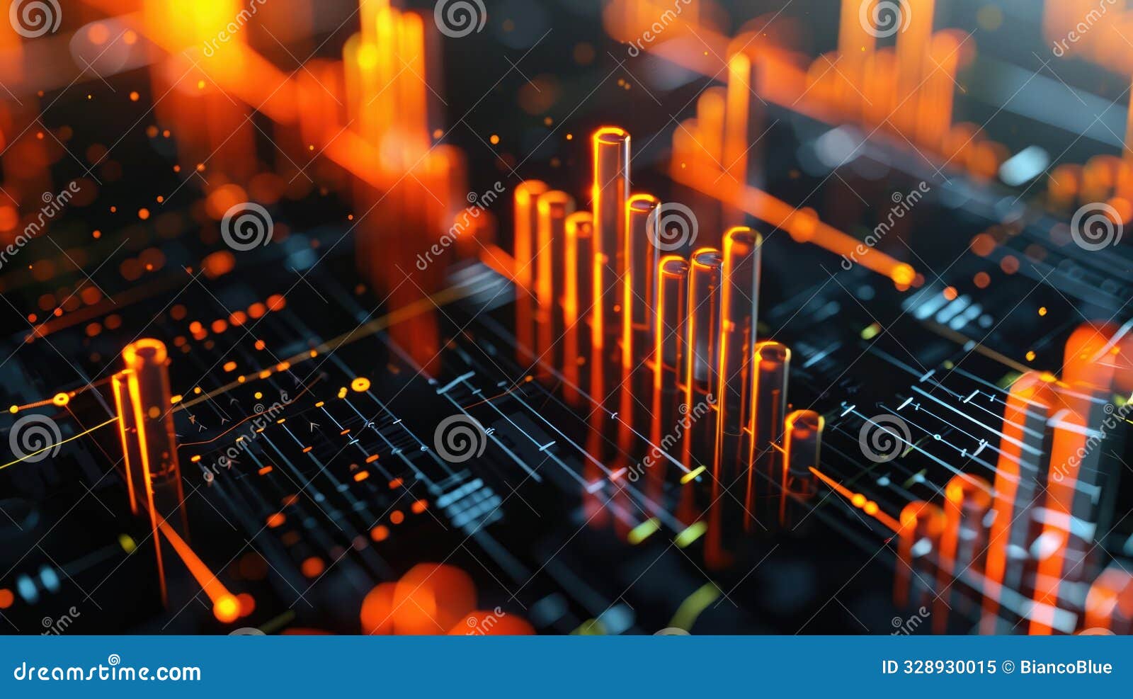 Complex Business Graph Present Statistic Infographic Design for ...