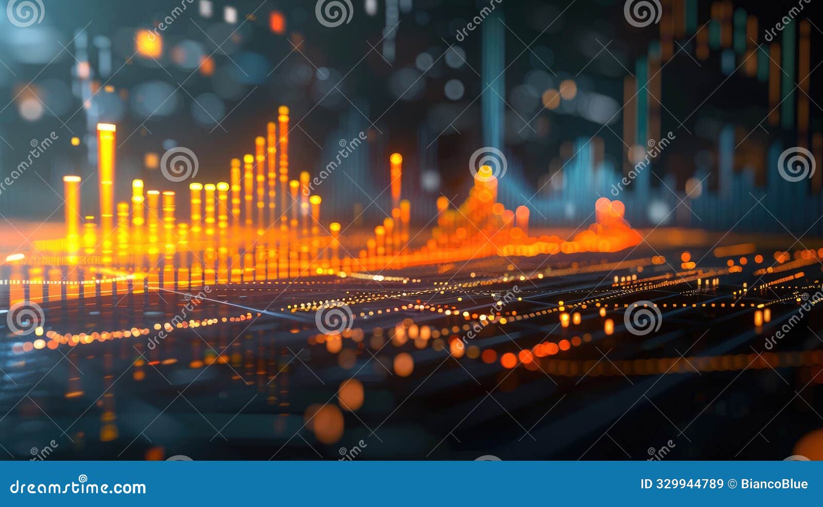 Complex Business Graph Present Statistic Infographic Design for ...