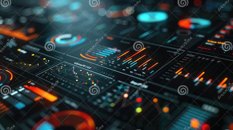 Complex Business Graph Present Statistic Infographic Design for ...