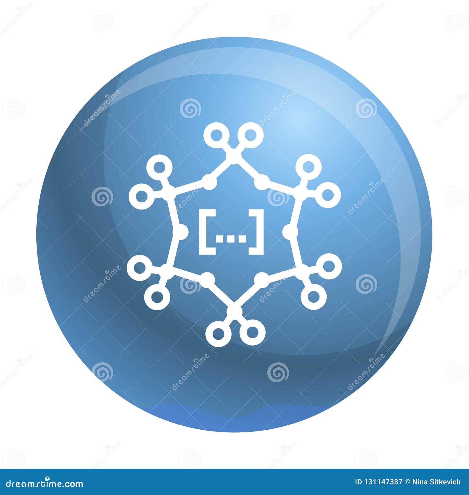 Complex Chemical Formula Icon, Simple Style Stock Vector - Illustration ...