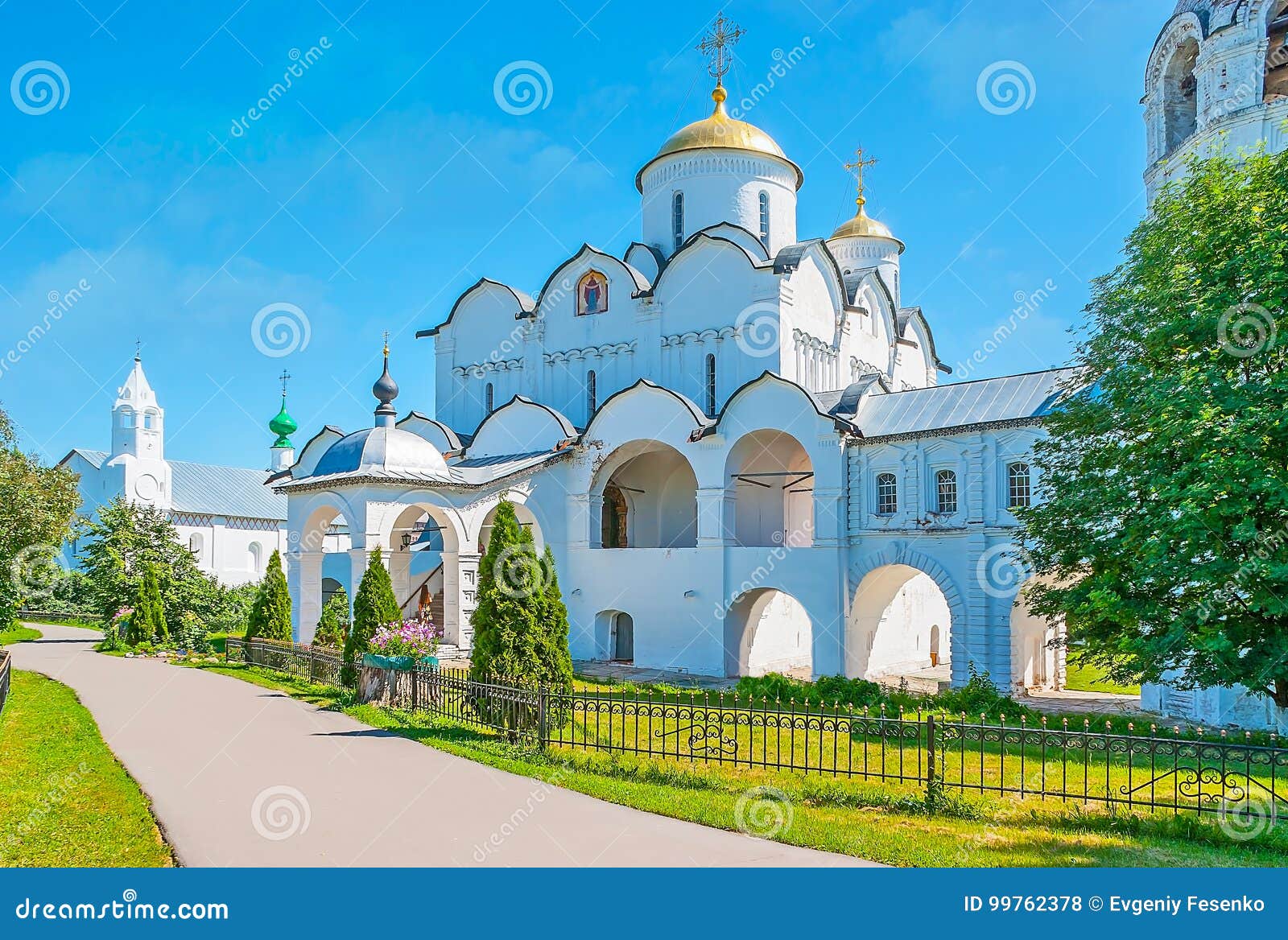 Cathedral of Suzdal Intercession Monastery Stock Photo - Image of ...