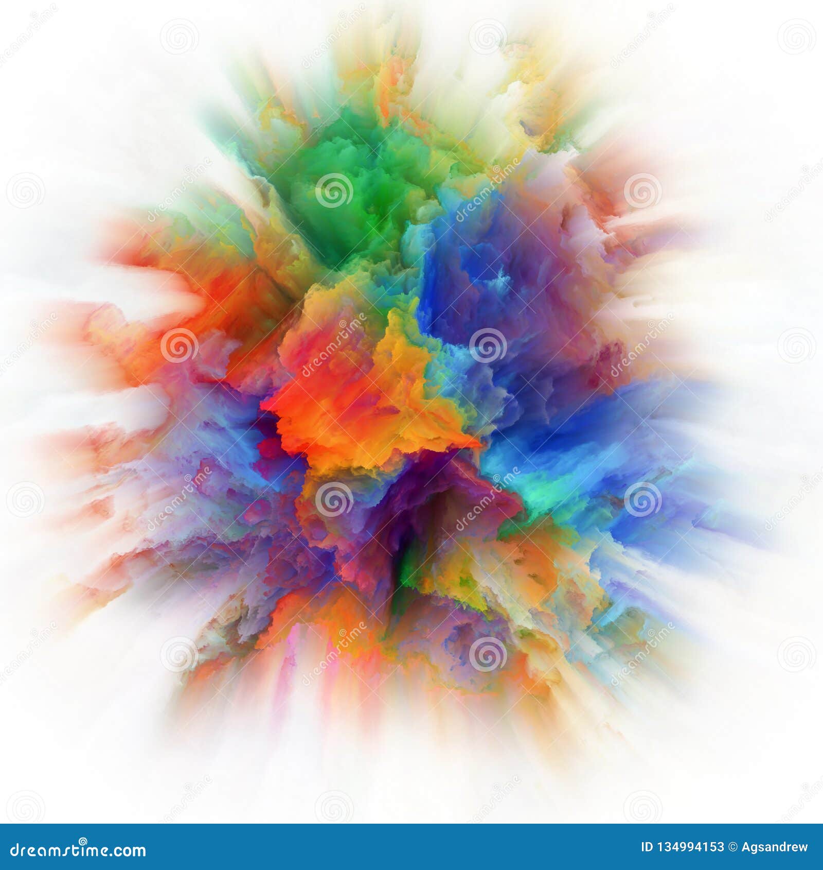 Complex Color Splash Explosion Stock Illustration - Illustration of ...