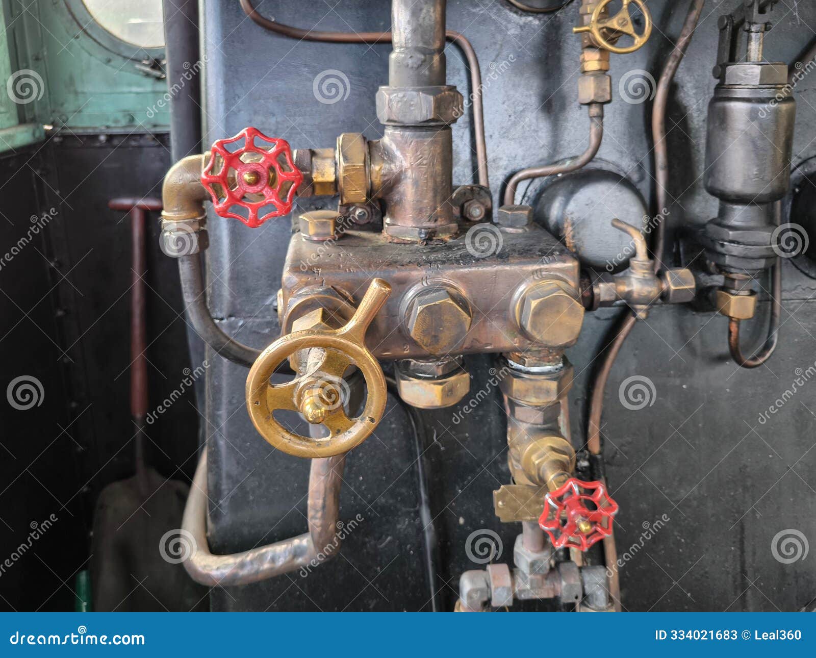 Complex Commands in the Steam Locomotive Cabin Stock Image - Image of ...
