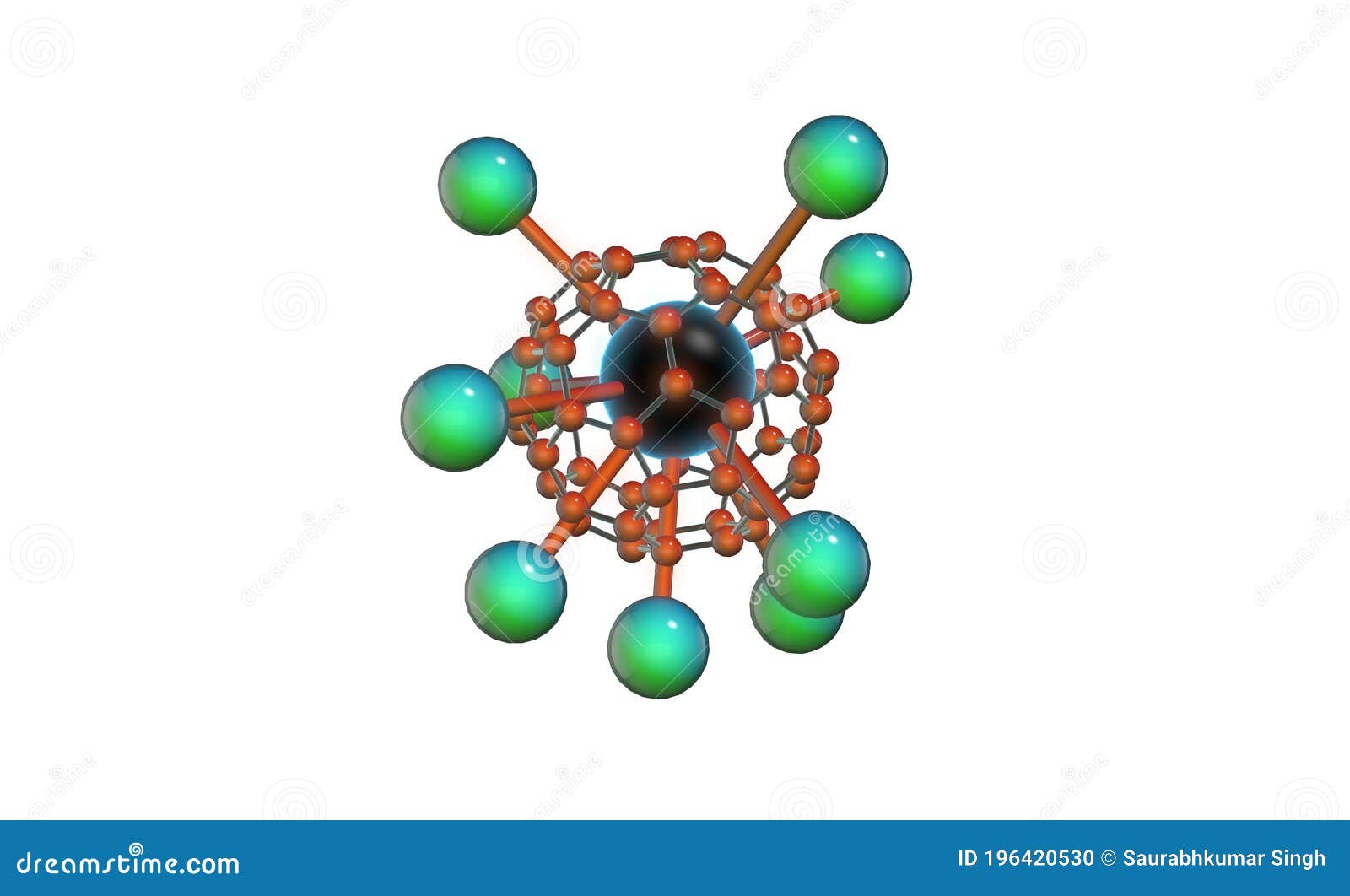 Complex and Complicated Molecular Structure 3D Rendering and 3d ...