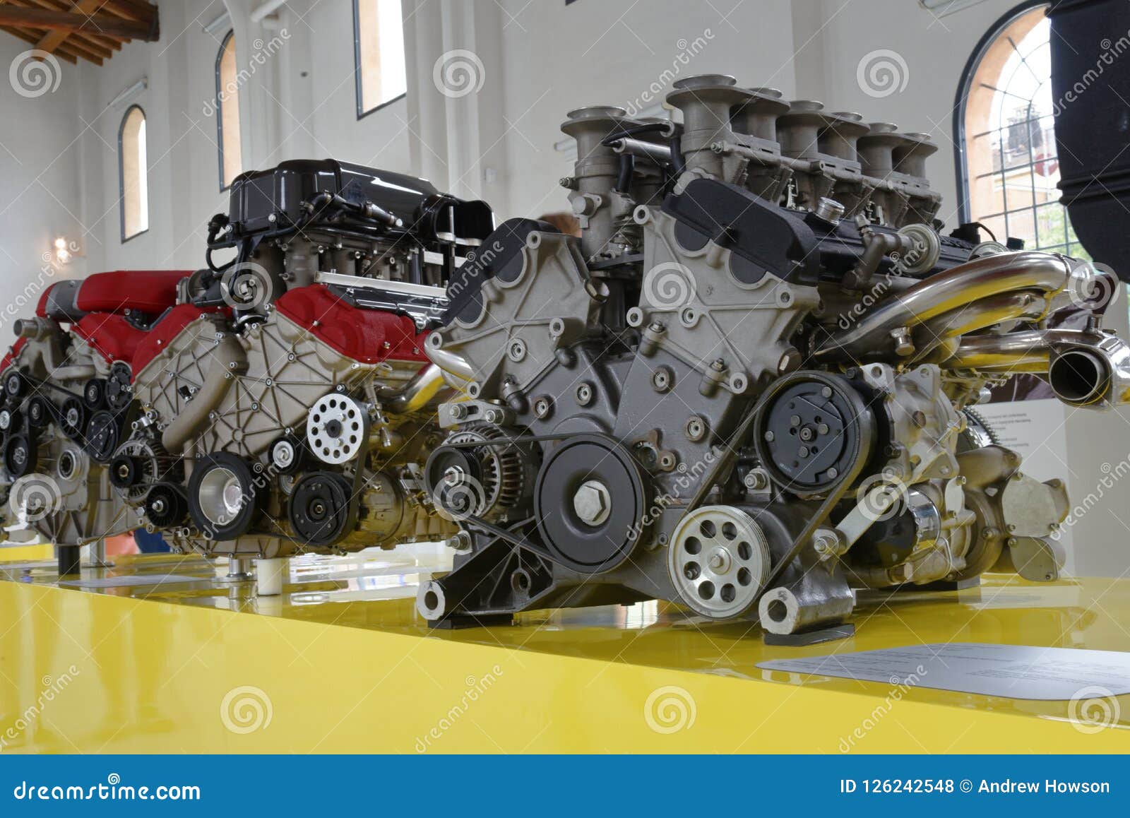 Modena, Italy: Powerful Ferrari V12 Engines Editorial Stock Photo ...
