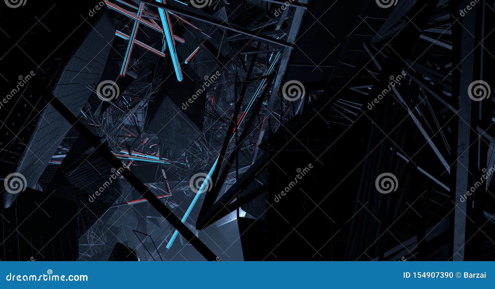 A Complex Connection of Lines. Stock Illustration - Illustration of ...