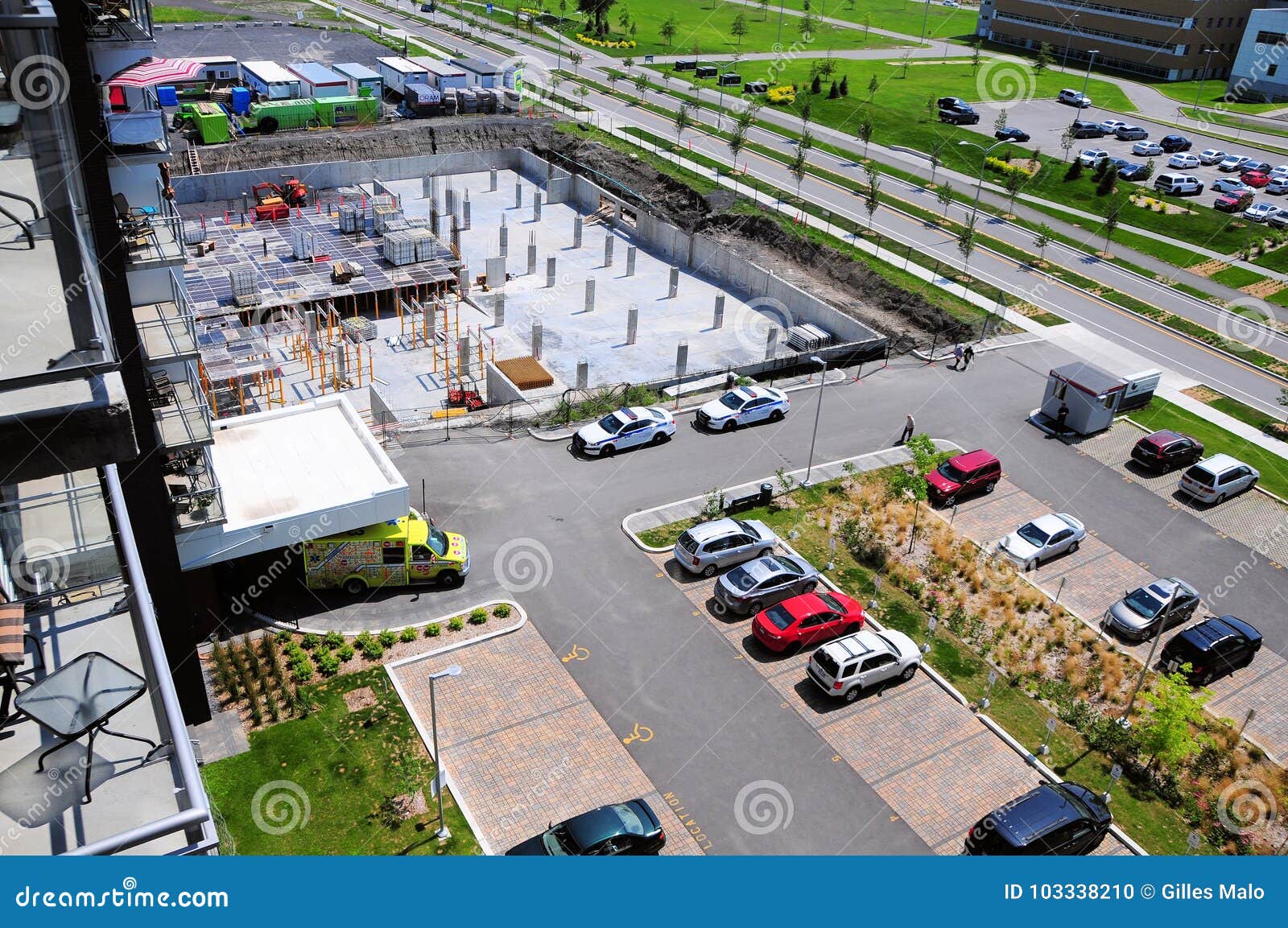 Complex Construction Site in the City of Terrebonne, Quebec, Canada ...