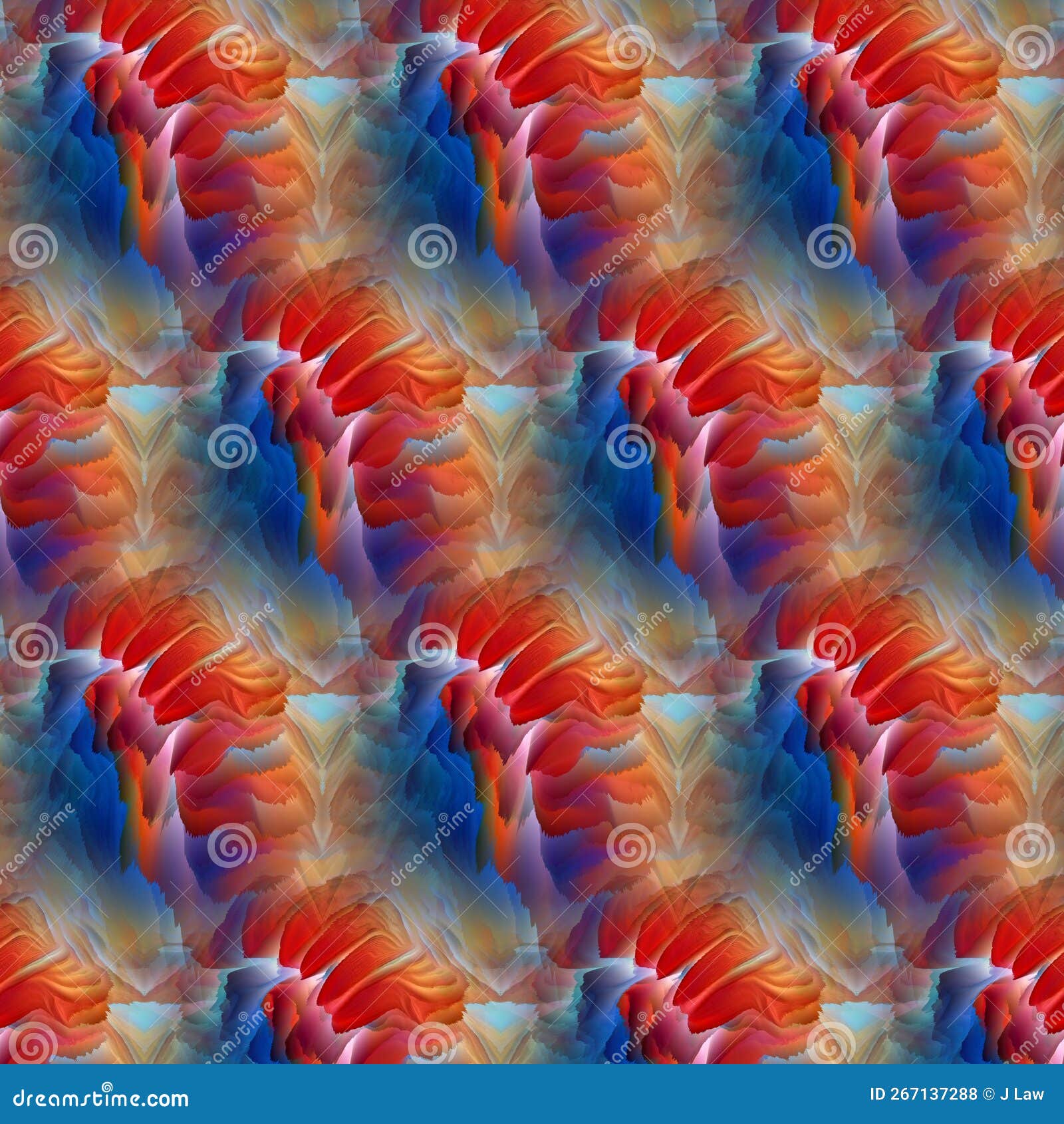 Creative Repeating Designs in Yellow Red and Blue Colours Stock ...