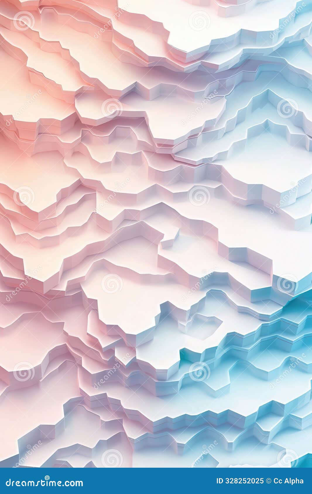 Complex 3D Geometric Pattern with Overlapping Layers and Soft Shadows ...