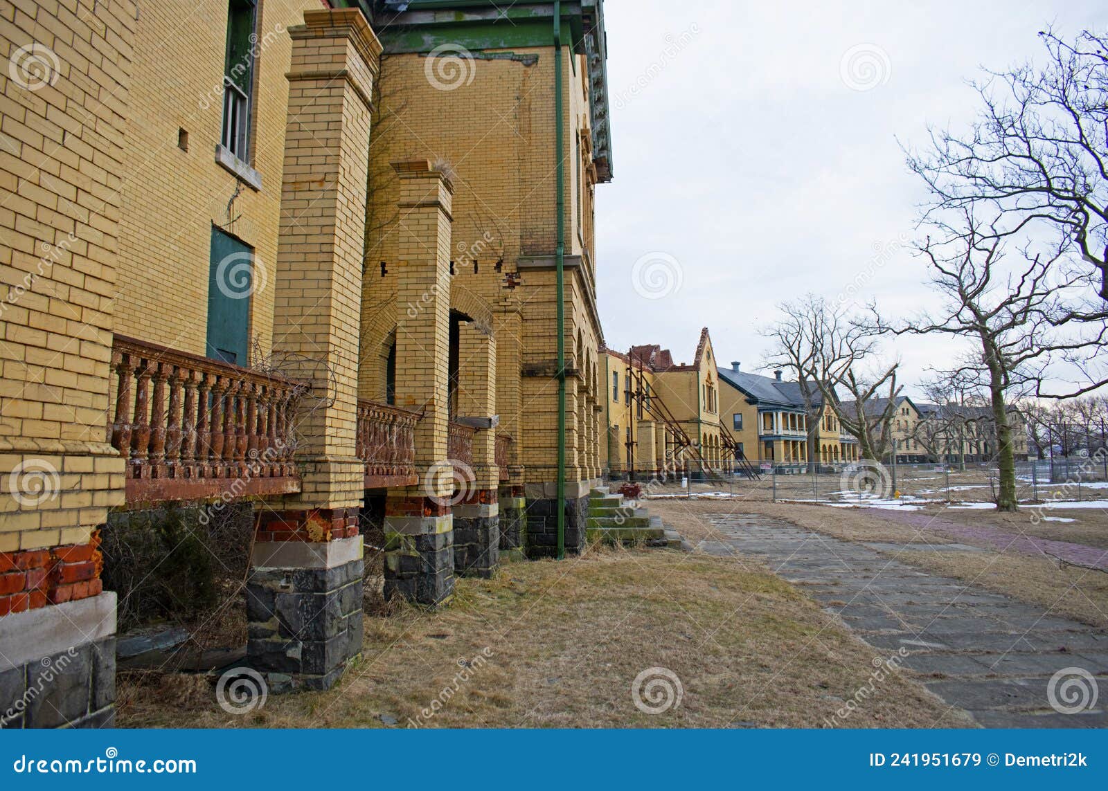 Complex of Damaged Buildings in Sandy Hook -50 Stock Image - Image of ...