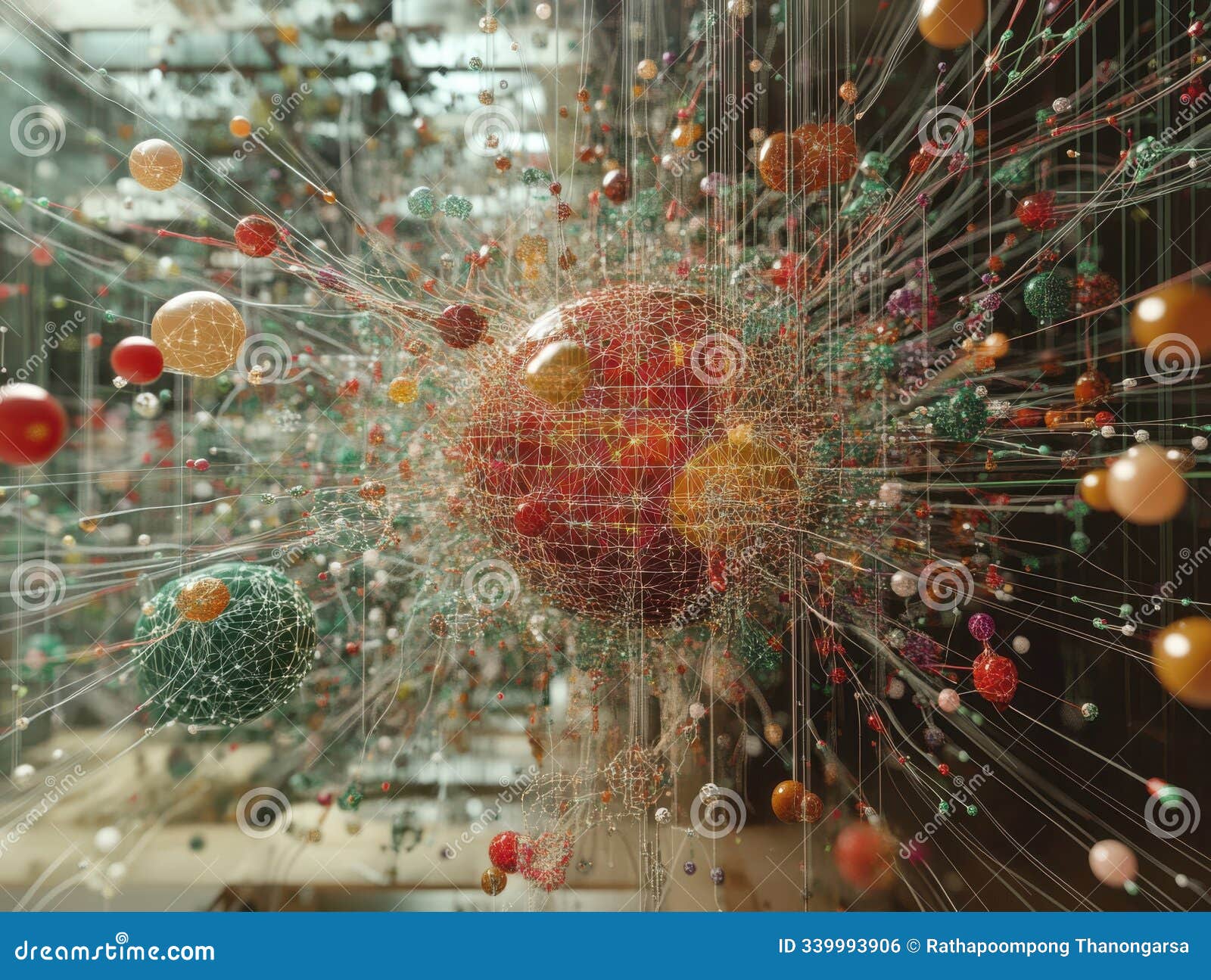 Complex Data Network Visualization Stock Photo - Image of complexity ...