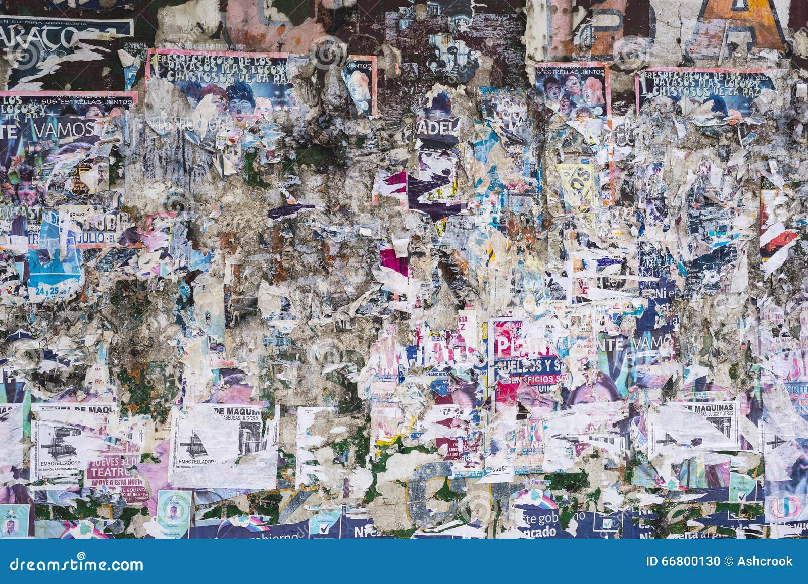 Complex Decaying Posters Wall Texture Editorial Image - Image of ...