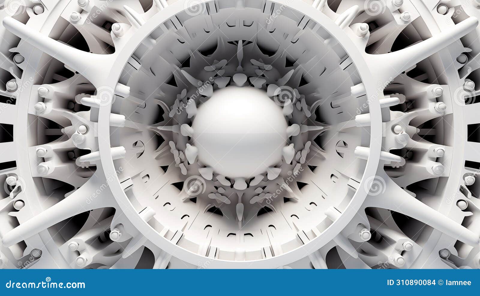 Detailed Virtual Combustion Chamber Design.AI Generated Stock ...