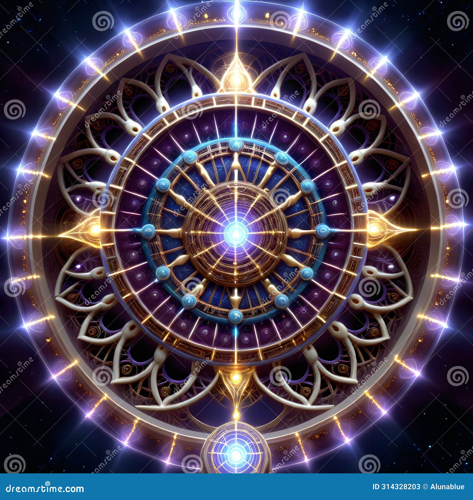 A Complex Design that Incorporates Elements of Sacred Geometry. Stock ...