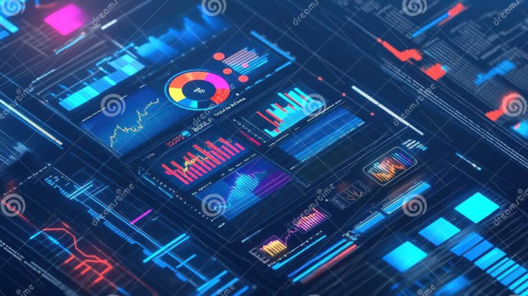 Complex Digital Analytics Dashboard with Vivid Graphs and Data ...