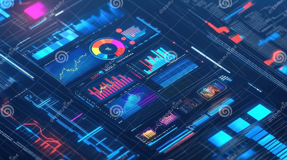 Complex Digital Analytics Dashboard with Vivid Graphs and Data ...
