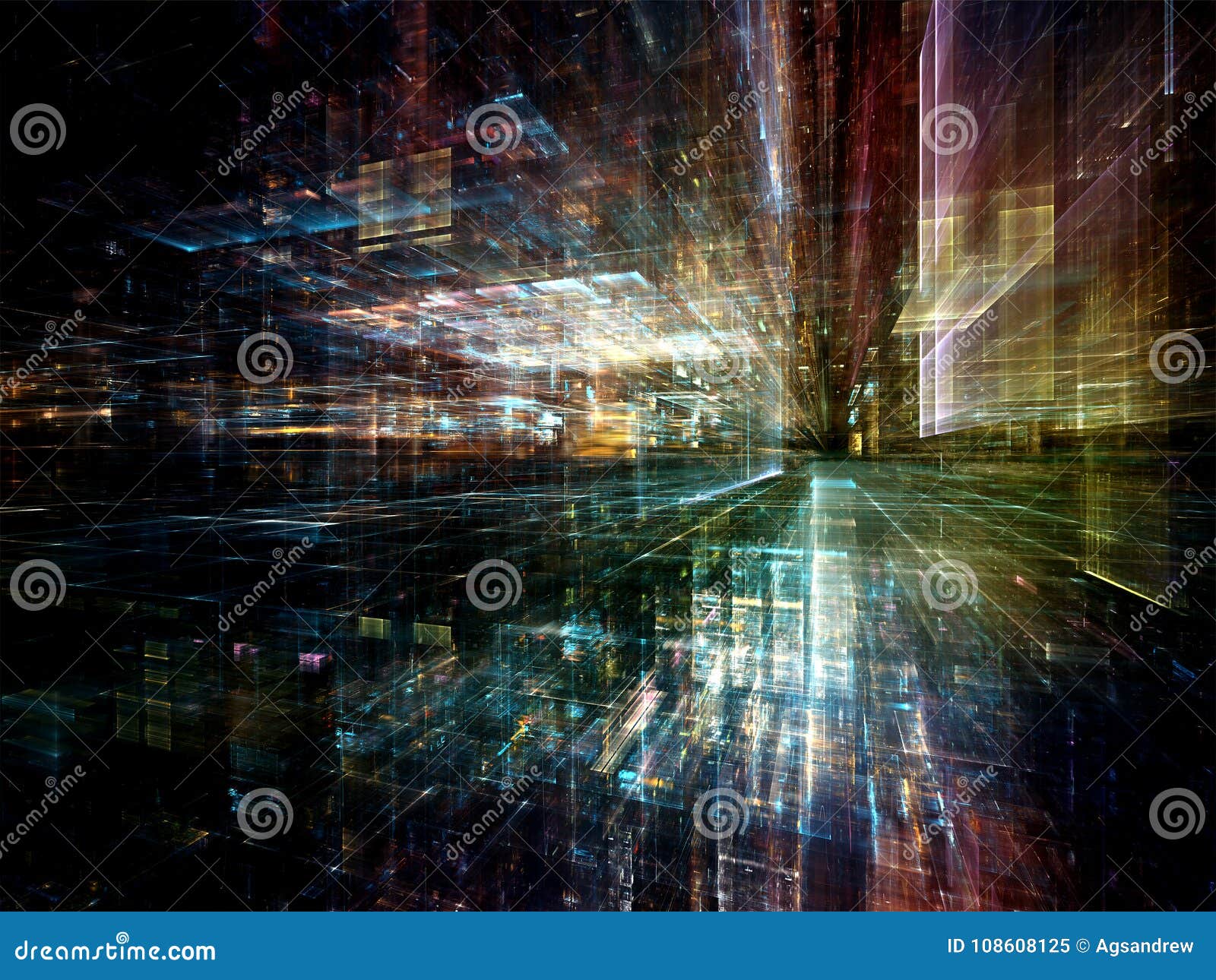 Complex Digital World stock illustration. Illustration of development ...