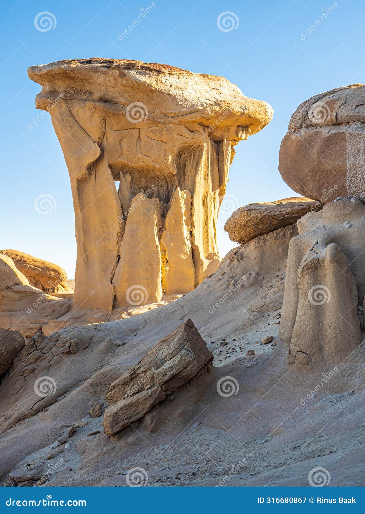 Complex Eroded Sandstone Geologic Structure Stock Image - Image of ...