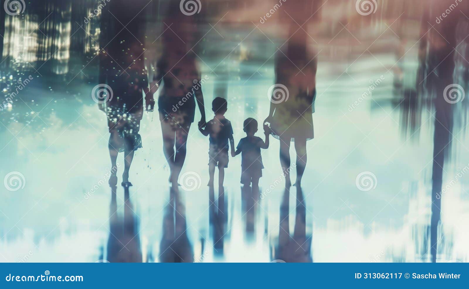 Complex Family Dynamics: Blurred Bonds Royalty-Free Stock Photo ...