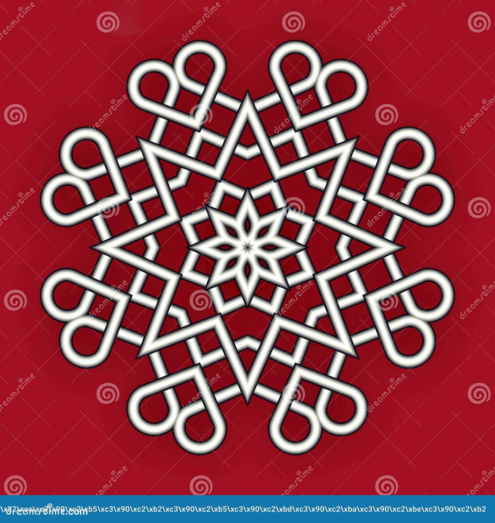 Complex Figure Consisting of an Ornament with Intertwining Stars with ...