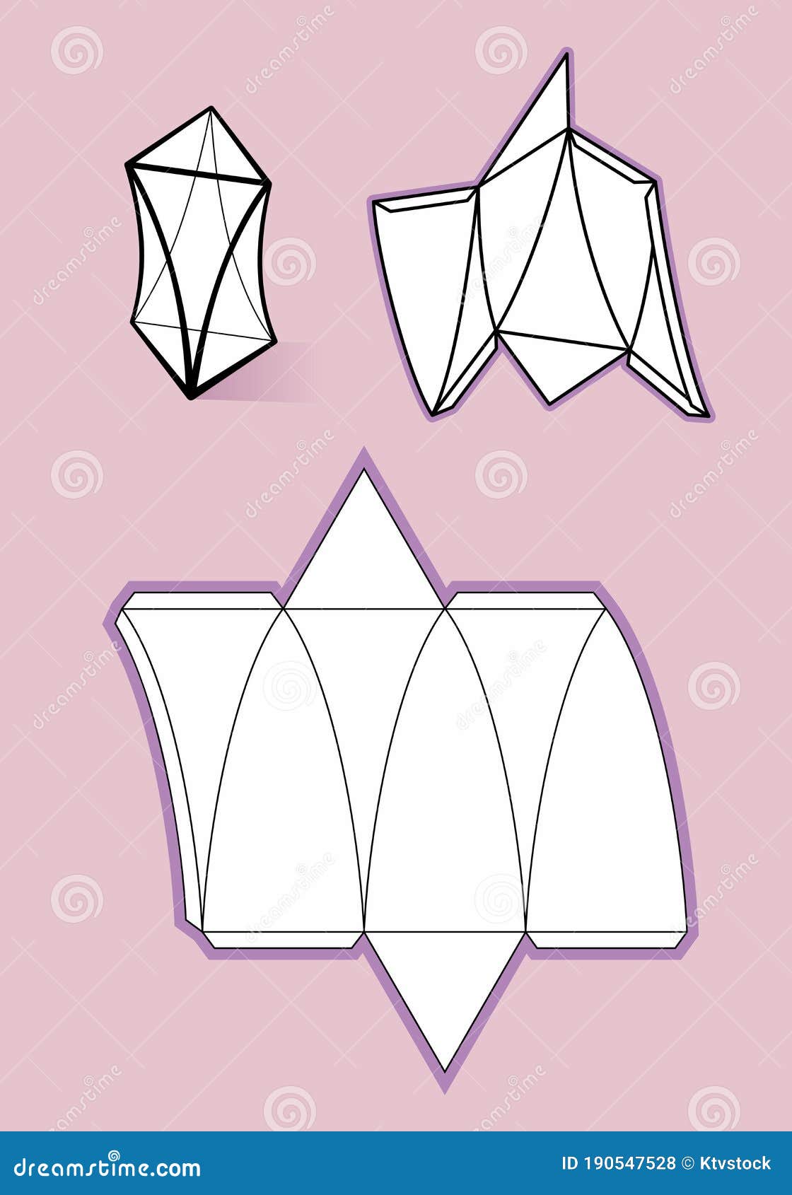 Complex Form with Blueprint Template Stock Vector - Illustration of ...