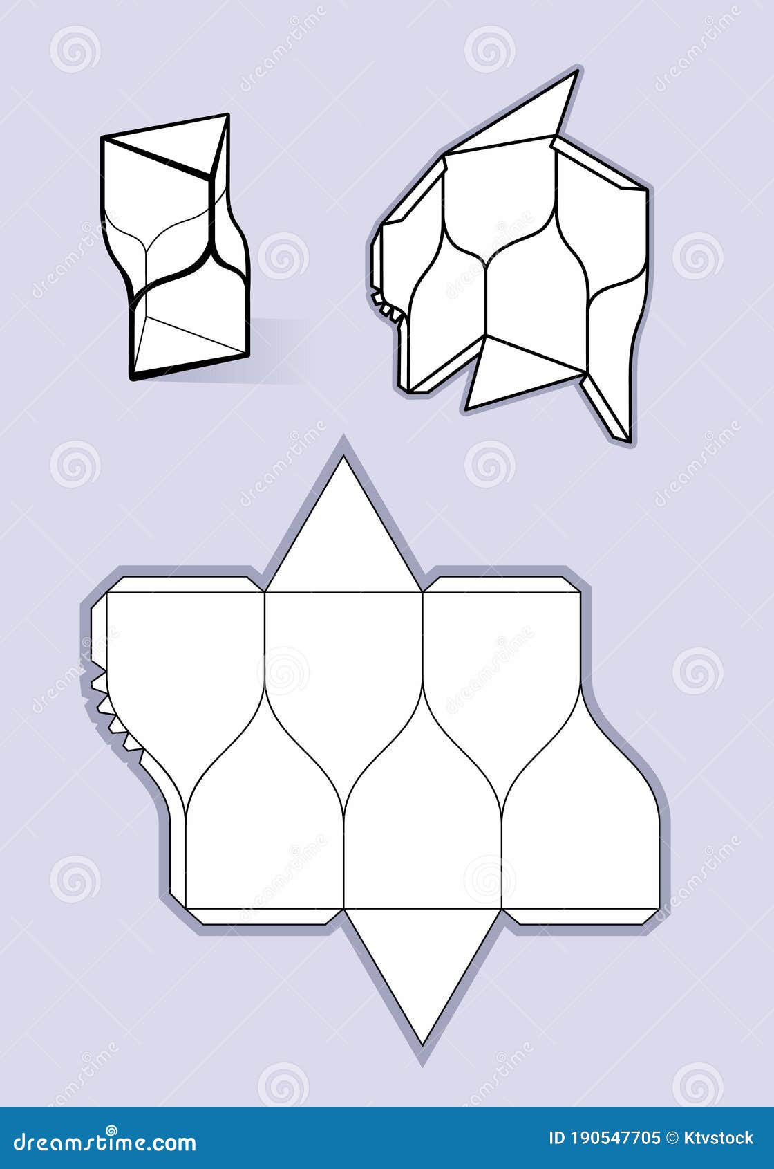 Complex Form with Blueprint Template Stock Vector - Illustration of ...