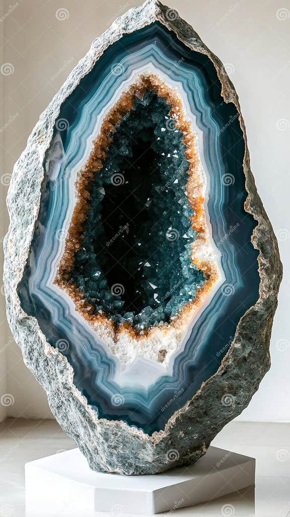 Complex Gemstone Carving: an Exploration of Hue and Illumination Stock ...