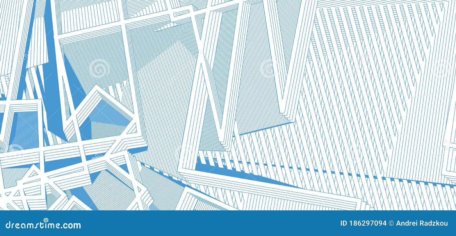 Complex Geometric Abstraction. Vector Graphic Illustration Stock Vector ...