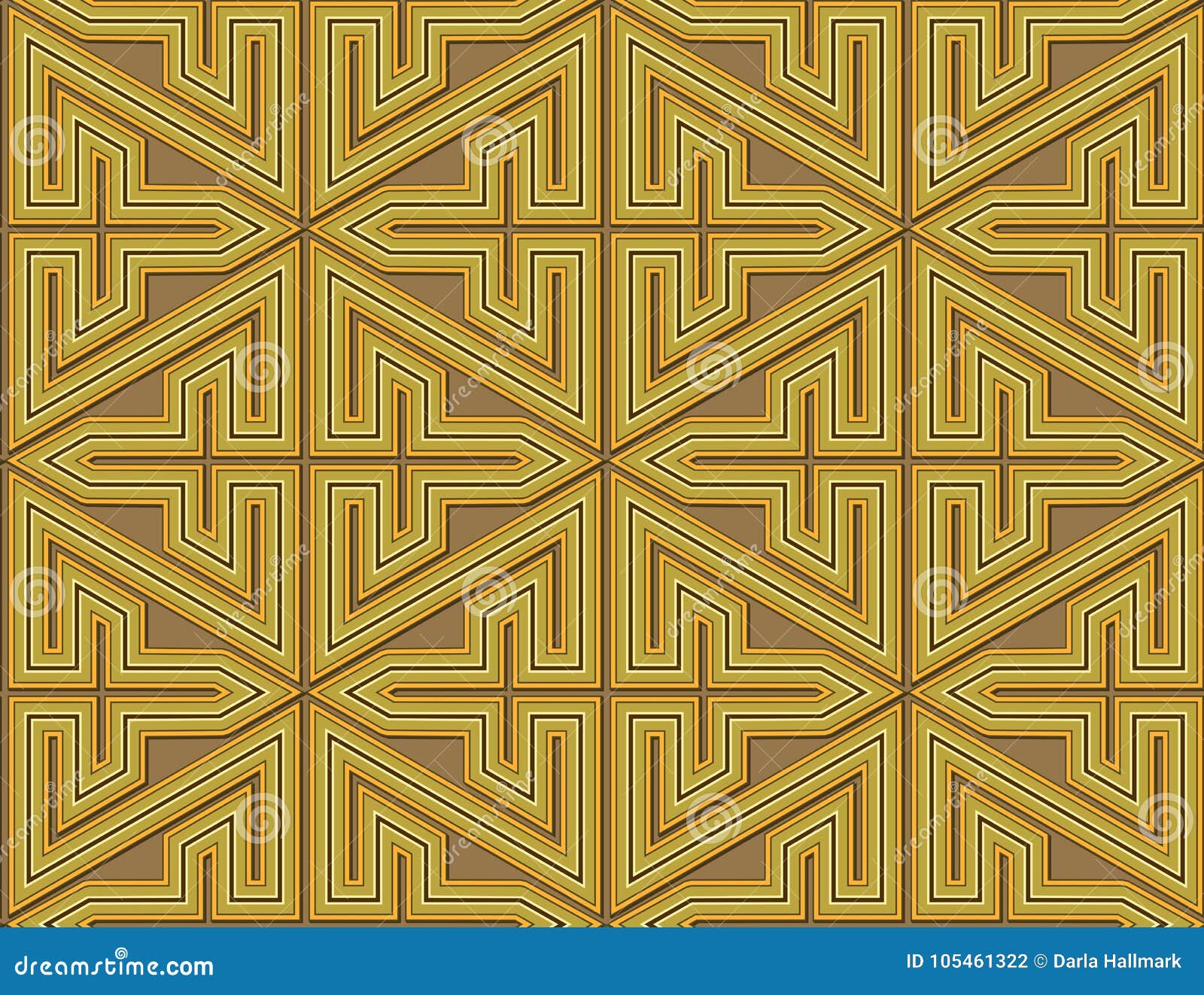 Complex Geometric Seamless Pattern Maze Stock Vector - Illustration of ...