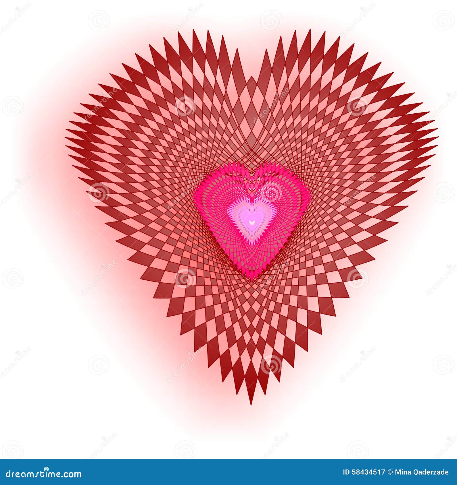 Complex Heart stock illustration. Illustration of logo - 58434517