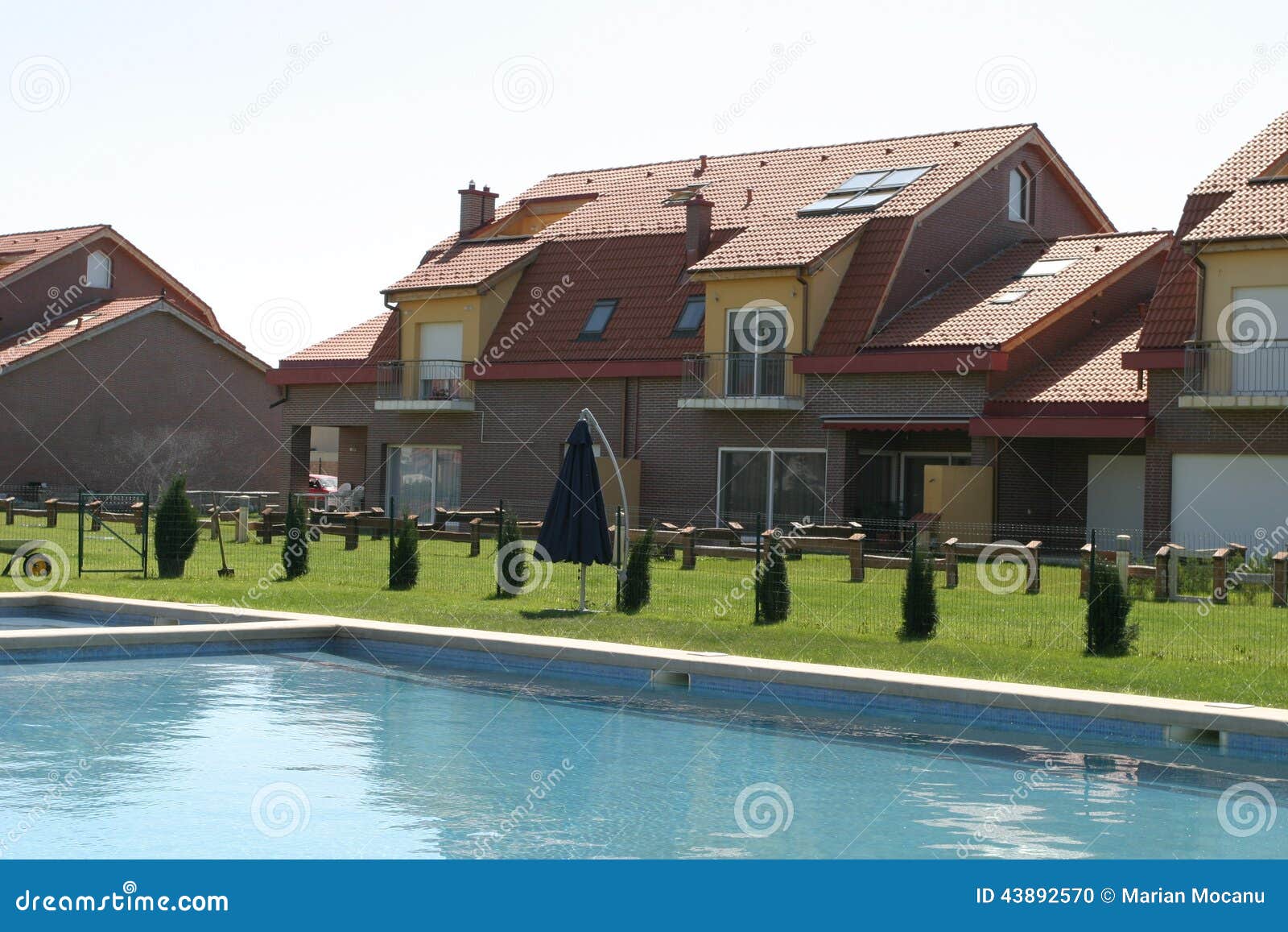 Complex of houses stock photo. Image of angle, house - 43892570