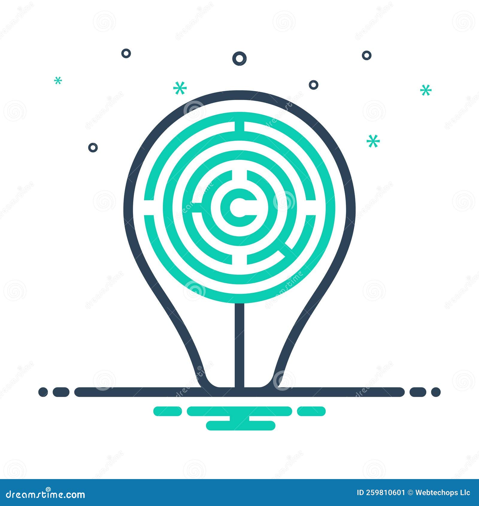 Mix Icon for Complex, Complicate and Sophisticated Stock Illustration ...